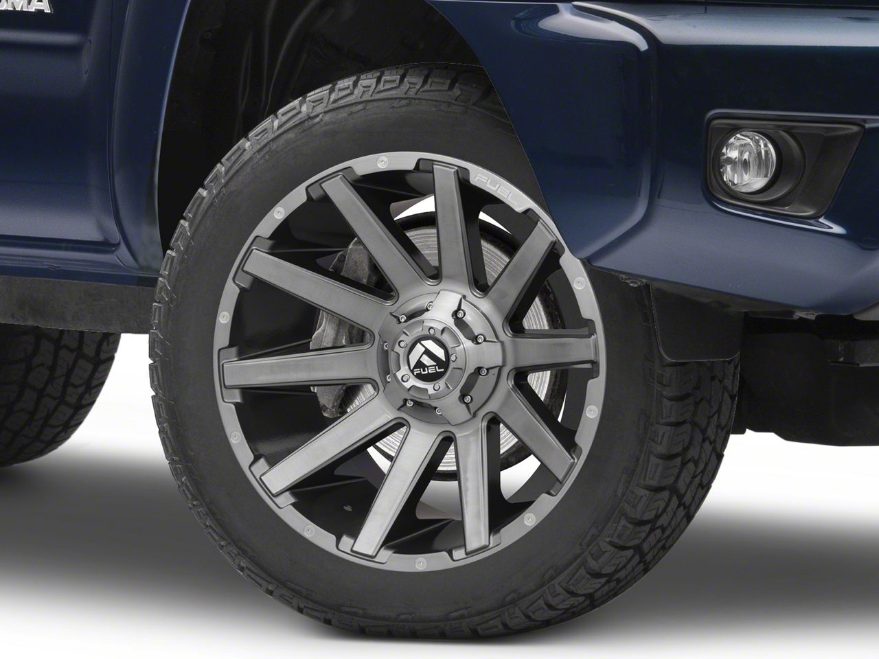 Fuel Wheels Tacoma Contra Platinum Brushed Gunmetal with Tinted Clear 6 ...