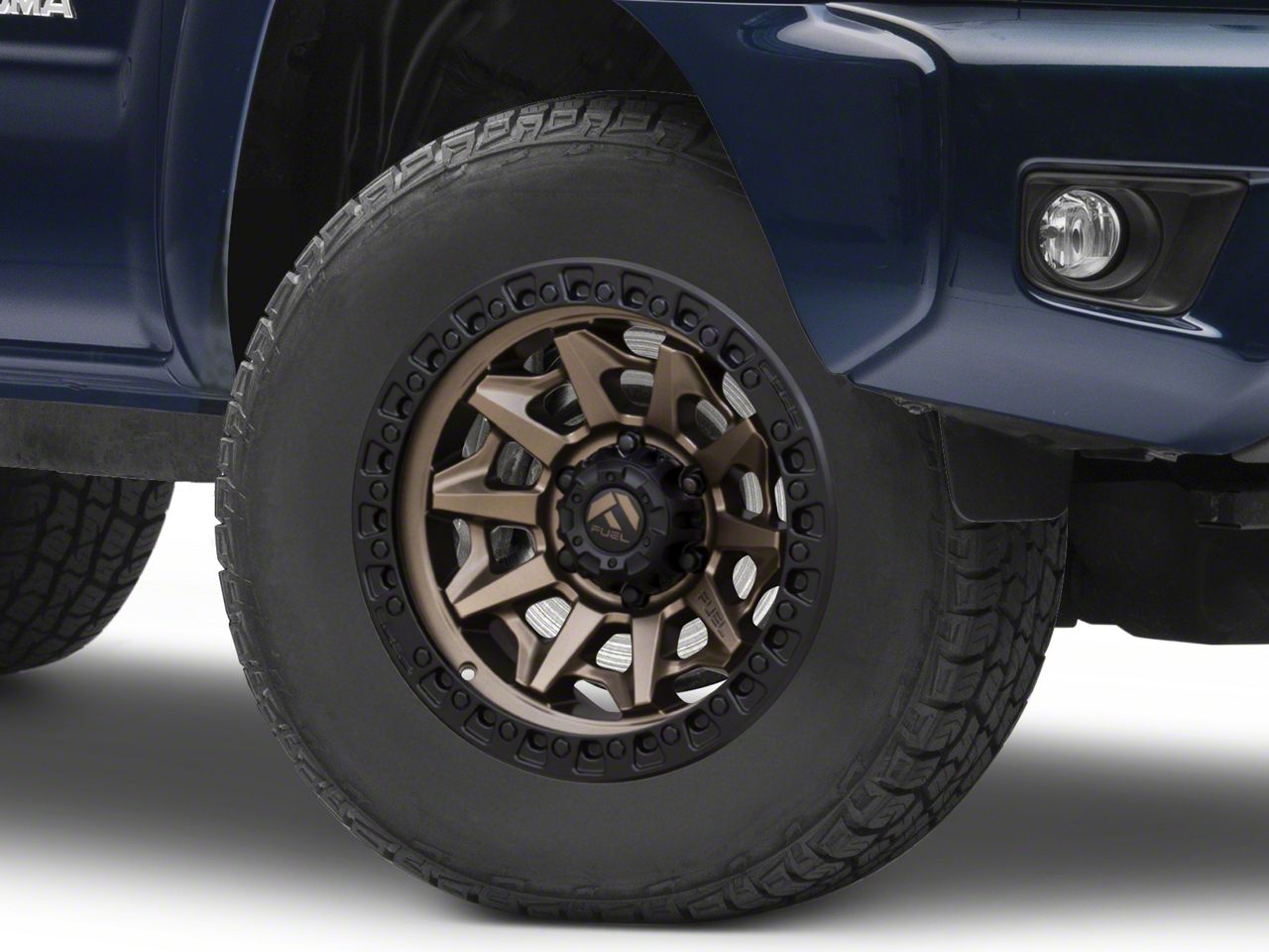 Fuel Wheels Tacoma Covert Matte Bronze with Black Bead Ring 6-Lug Wheel ...