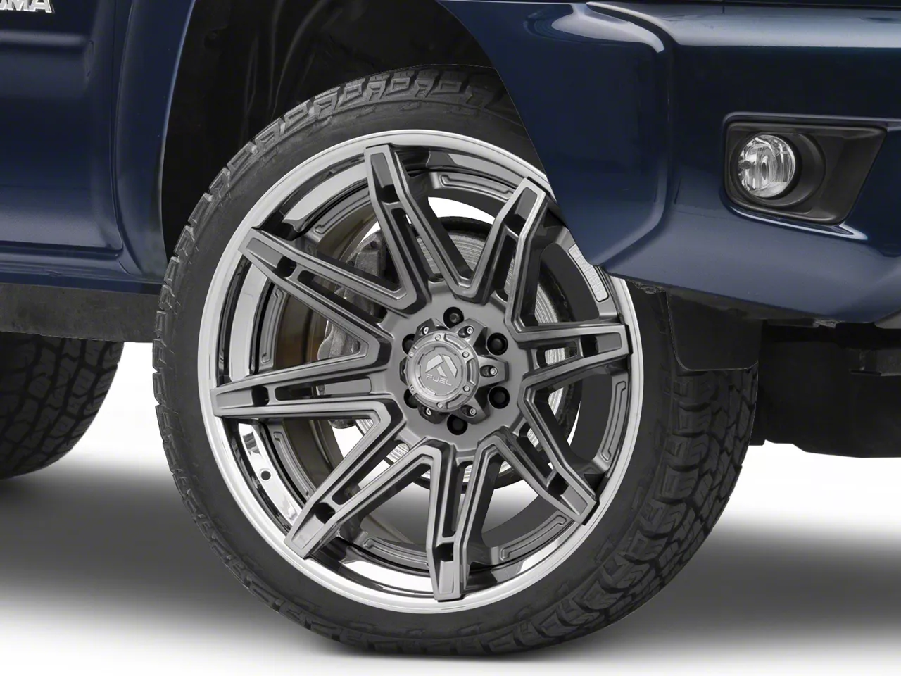 Fuel Wheels Tacoma Fusion Forged Brawl Platinum with Chrome Lip 6-Lug ...