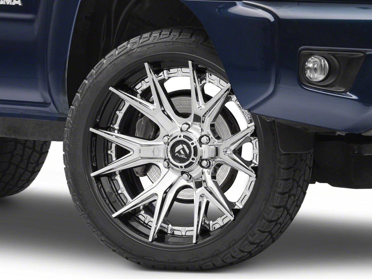 Fuel Wheels Tacoma Fusion Forged Catalyst Chrome with Gloss Black Lip 6 ...