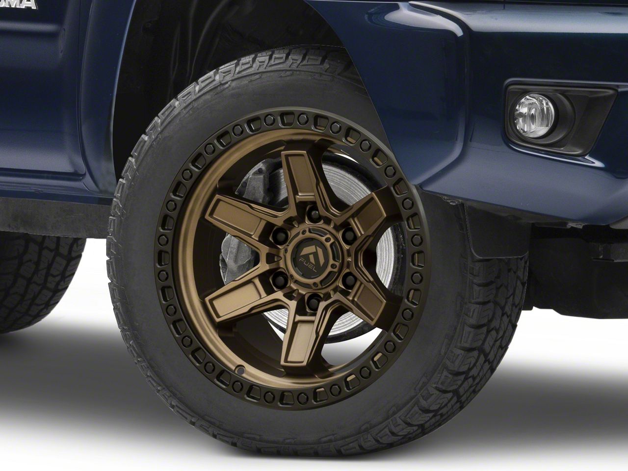 Fuel Wheels Tacoma Kicker Matte Bronze with Black Bead Ring 6-Lug Wheel ...
