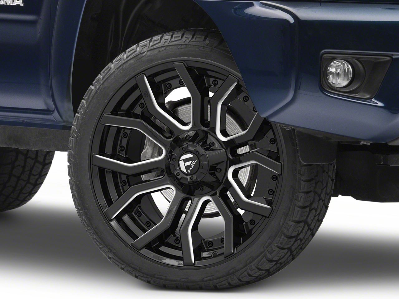 Fuel Wheels Tacoma Rage Gloss Black Milled 6-Lug Wheel; 22x10; -18mm ...