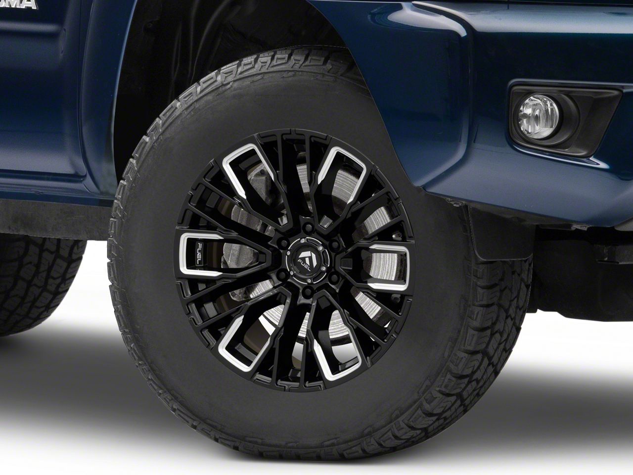 Fuel Wheels Tacoma Rebar Gloss Black Milled 6-Lug Wheel; 17x9; 1mm ...
