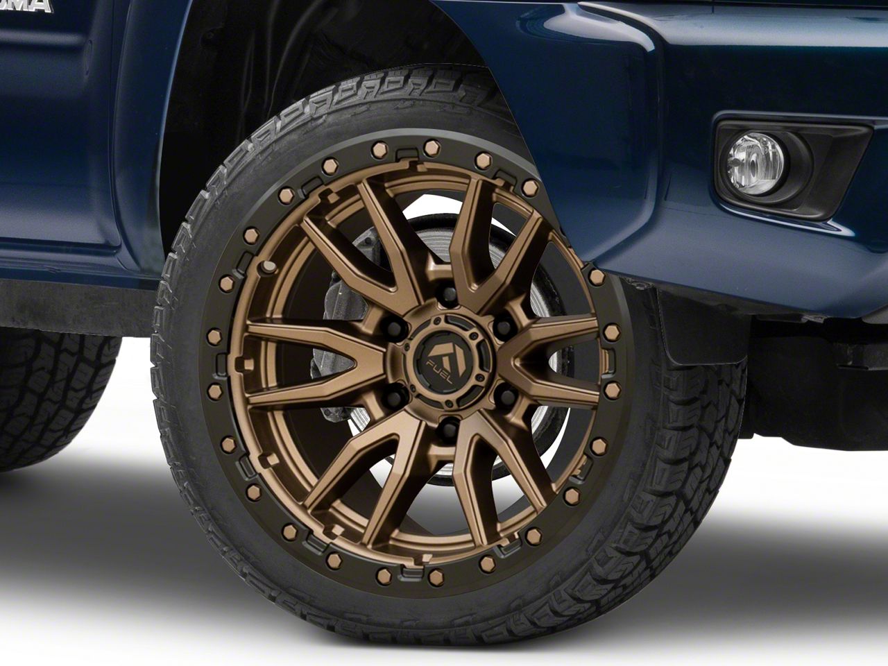 Fuel Wheels Tacoma Rebel Matte Bronze with Black Bead Ring 6-Lug Wheel ...