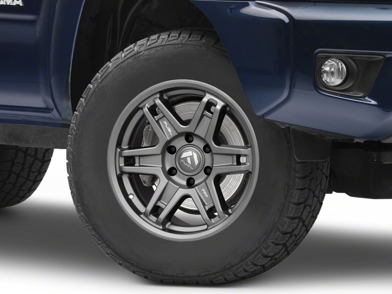 Fuel Wheels Tacoma Slayer Matte Gunmetal 6-Lug Wheel; 17x8.5; -15mm ...