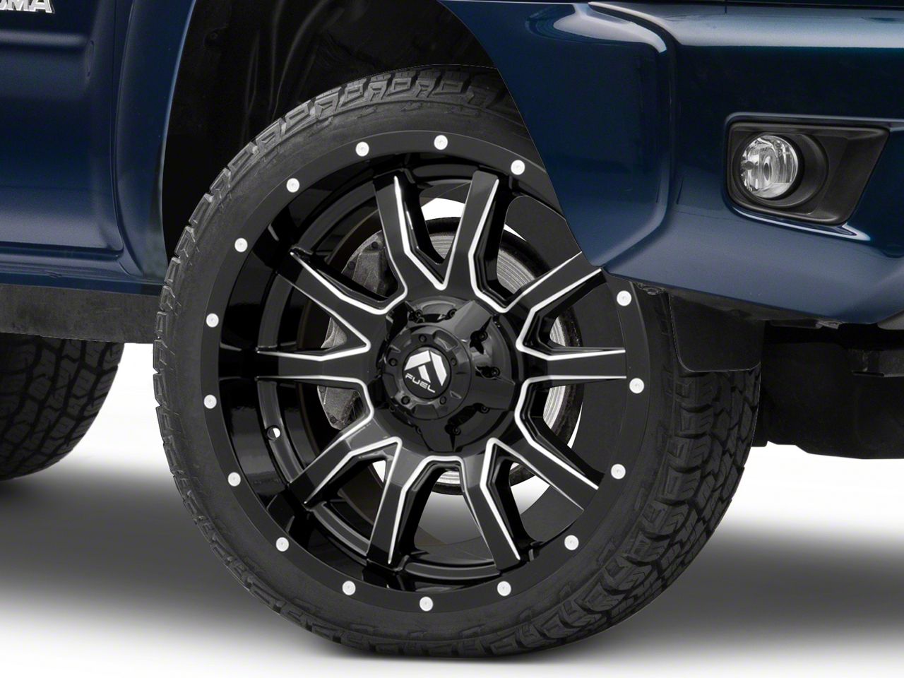 Fuel Wheels Tacoma Vandal Gloss Black Milled 6-Lug Wheel; 22x12; -45mm ...