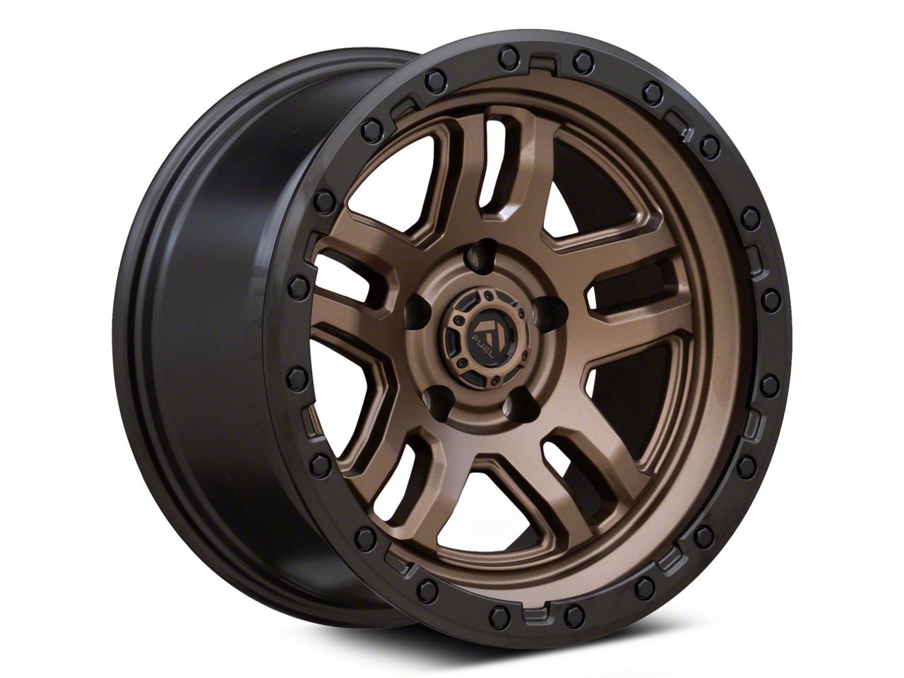 Fuel Wheels Tundra Ammo Matte Bronze with Black Bead Ring 5-Lug Wheel ...