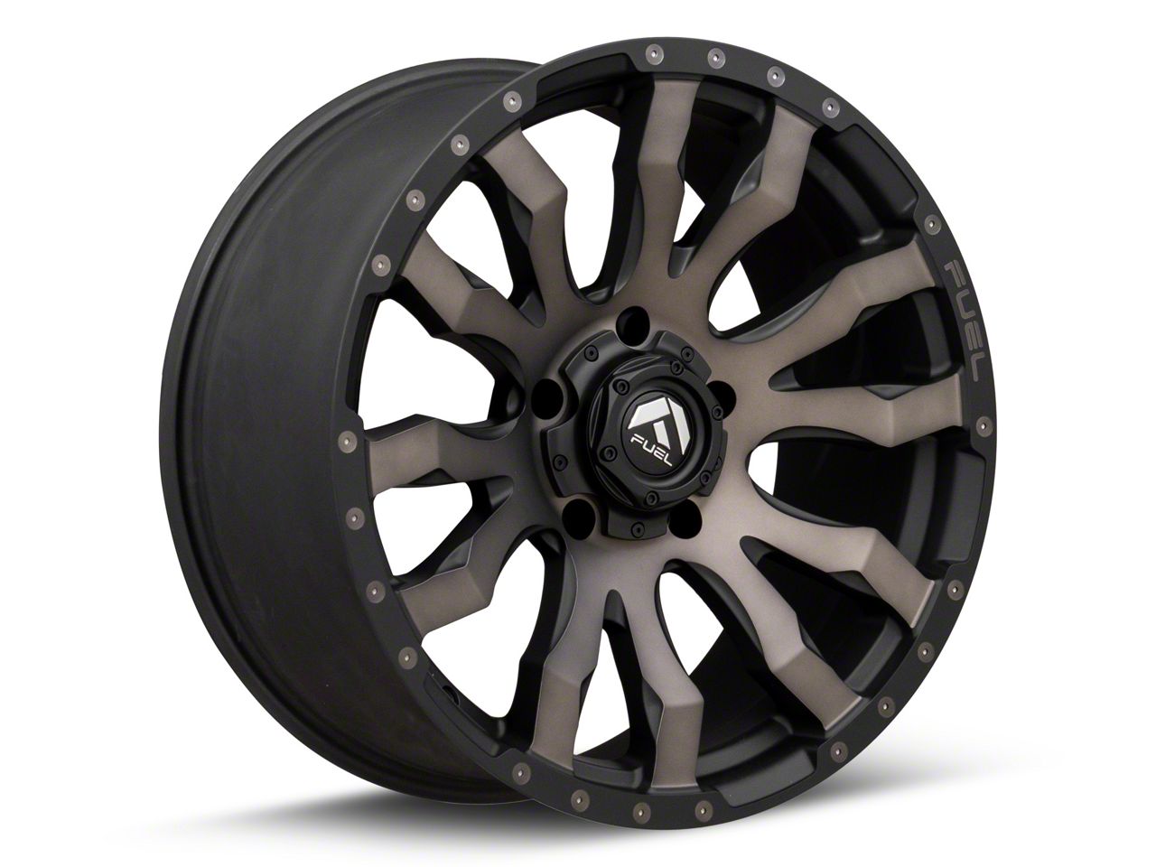 Fuel Wheels Tundra Blitz Matte Black Double Dark Tint 5-Lug Wheel; 20x9 ...