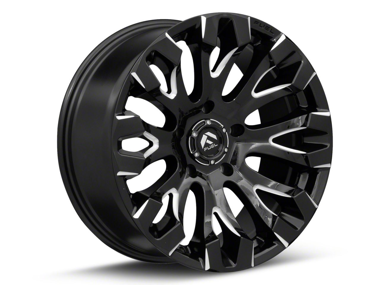 Fuel Wheels Tundra Quake Gloss Black Milled 5-Lug Wheel; 20x9; 1mm ...