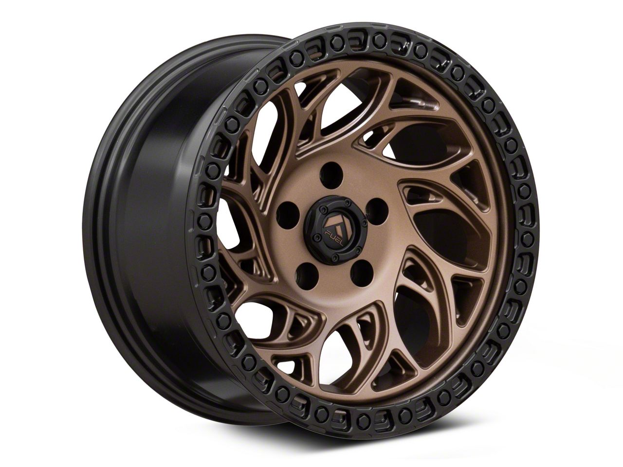 Fuel Wheels Tundra Runner OR Bronze with Black Ring 5-Lug Wheel; 17x9 ...