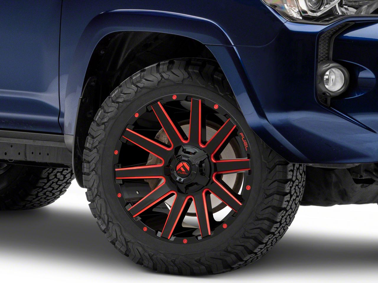 Fuel Wheels Toyota 4-Runner Contra Gloss Black with Red Tinted Clear 6 ...
