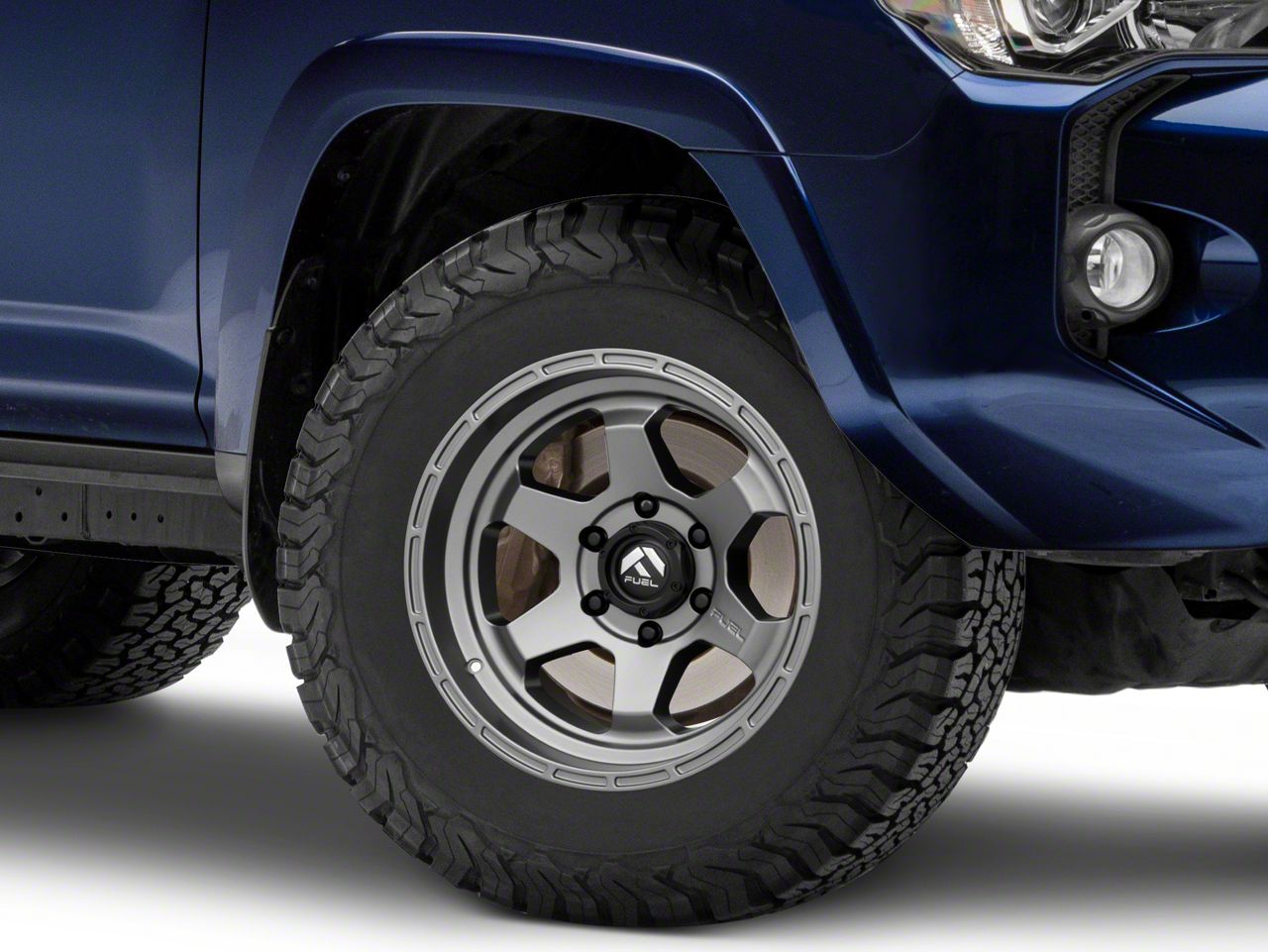 Fuel Wheels Toyota 4-Runner Shok Matte Gunmetal 6-Lug Wheel; 17x9; 20mm ...