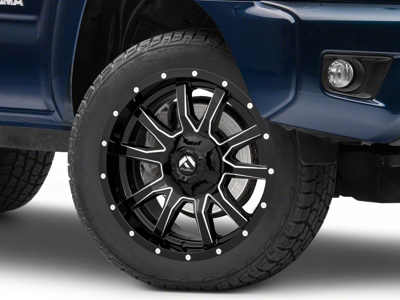 Fuel Wheels Tacoma Vandal Gloss Black Milled 6-Lug Wheel; 20x9; 1mm ...
