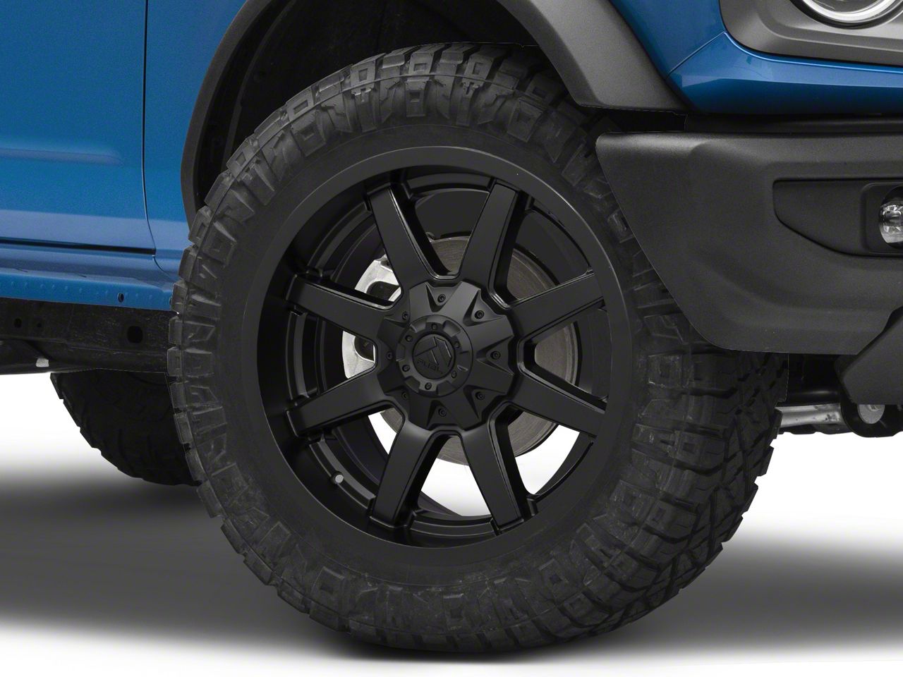 Fuel Wheels Bronco Maverick Satin Black 6-Lug Wheel; 20x9; 19mm Offset ...