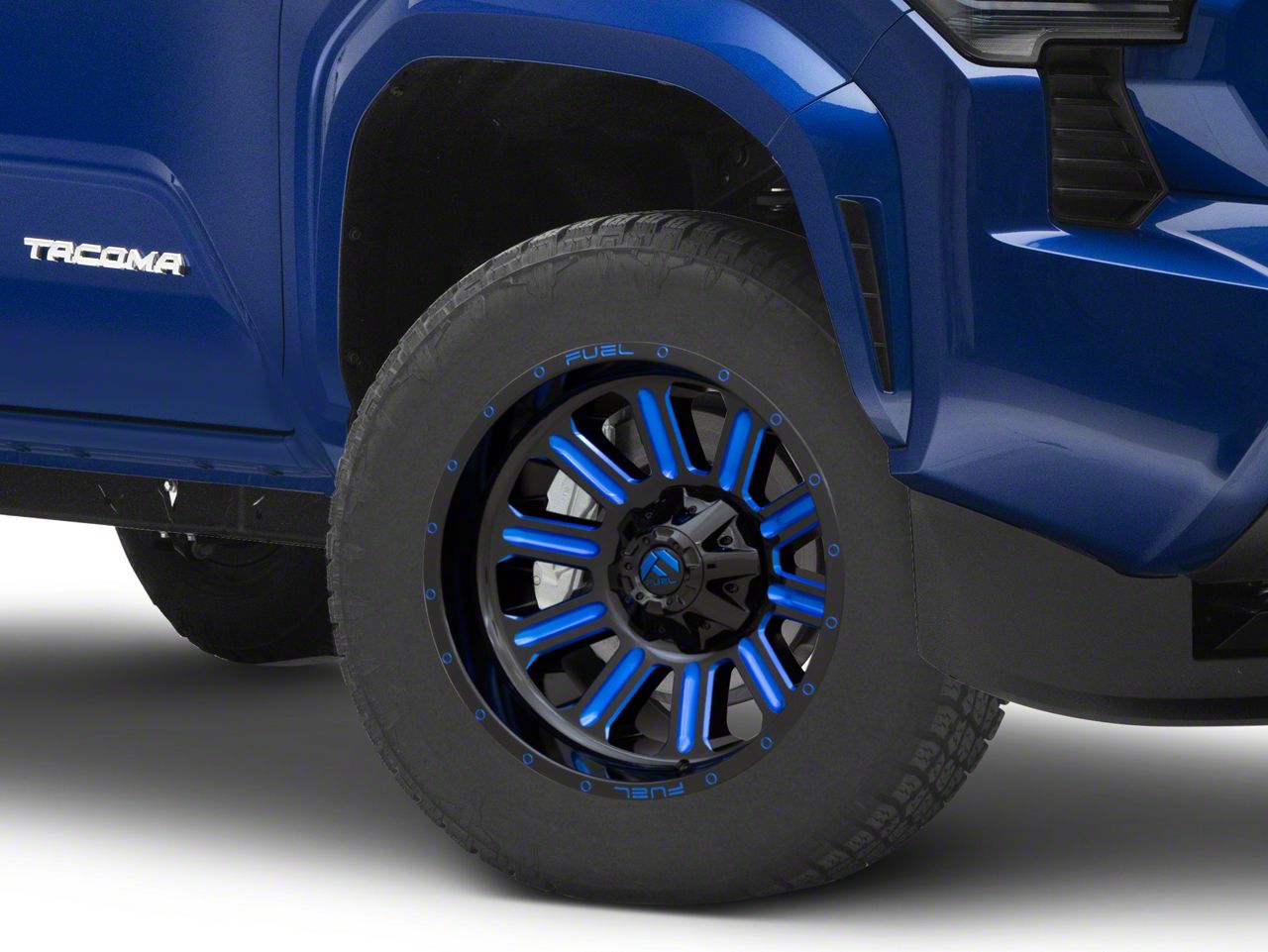 Fuel Wheels Tacoma Hardline Gloss Black with Blue Tinted Clear 6-Lug ...