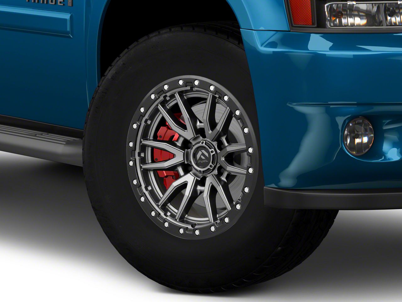 Fuel Wheels Tacoma Rebel Matte Gunmetal with Black Bead Ring 6-Lug ...