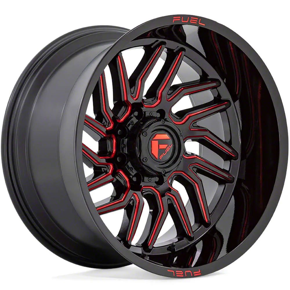 Fuel Wheels Toyota 4-Runner Hurricane Gloss Black Milled with Red Tint ...