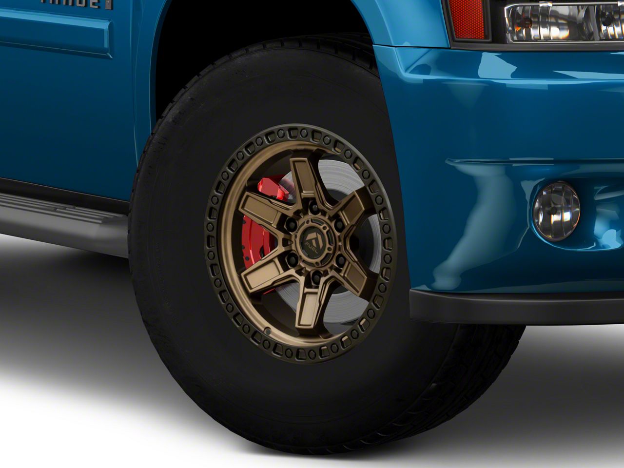 Fuel Wheels Toyota 4-Runner Kicker Matte Bronze with Black Bead Ring 6 ...