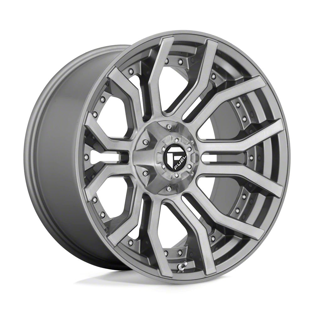 Fuel Wheels Toyota 4-Runner Rage Platinum Brushed Gunmetal with Tinted ...