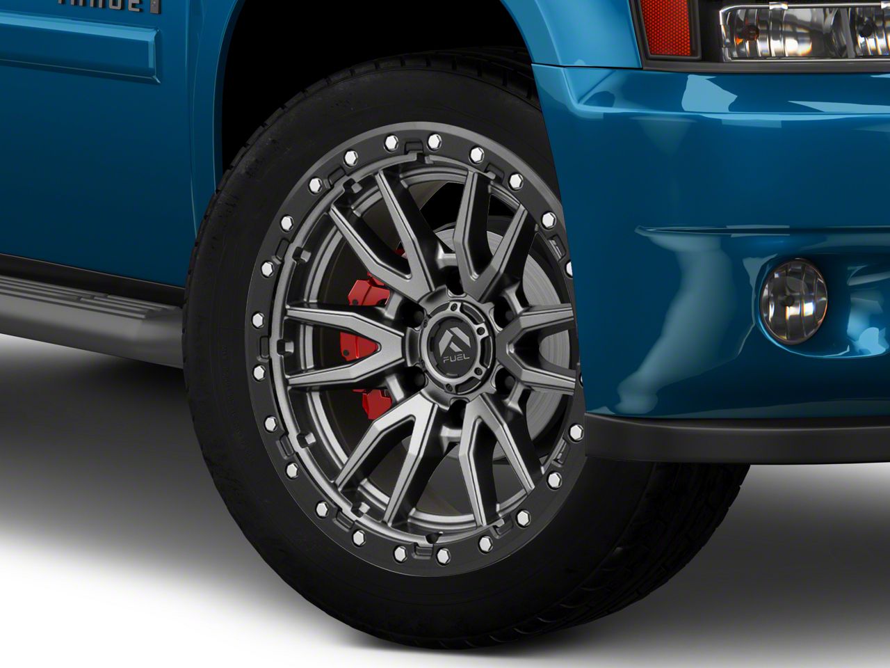 Fuel Wheels Toyota 4-Runner Rebel Matte Gunmetal with Black Bead Ring 6 ...