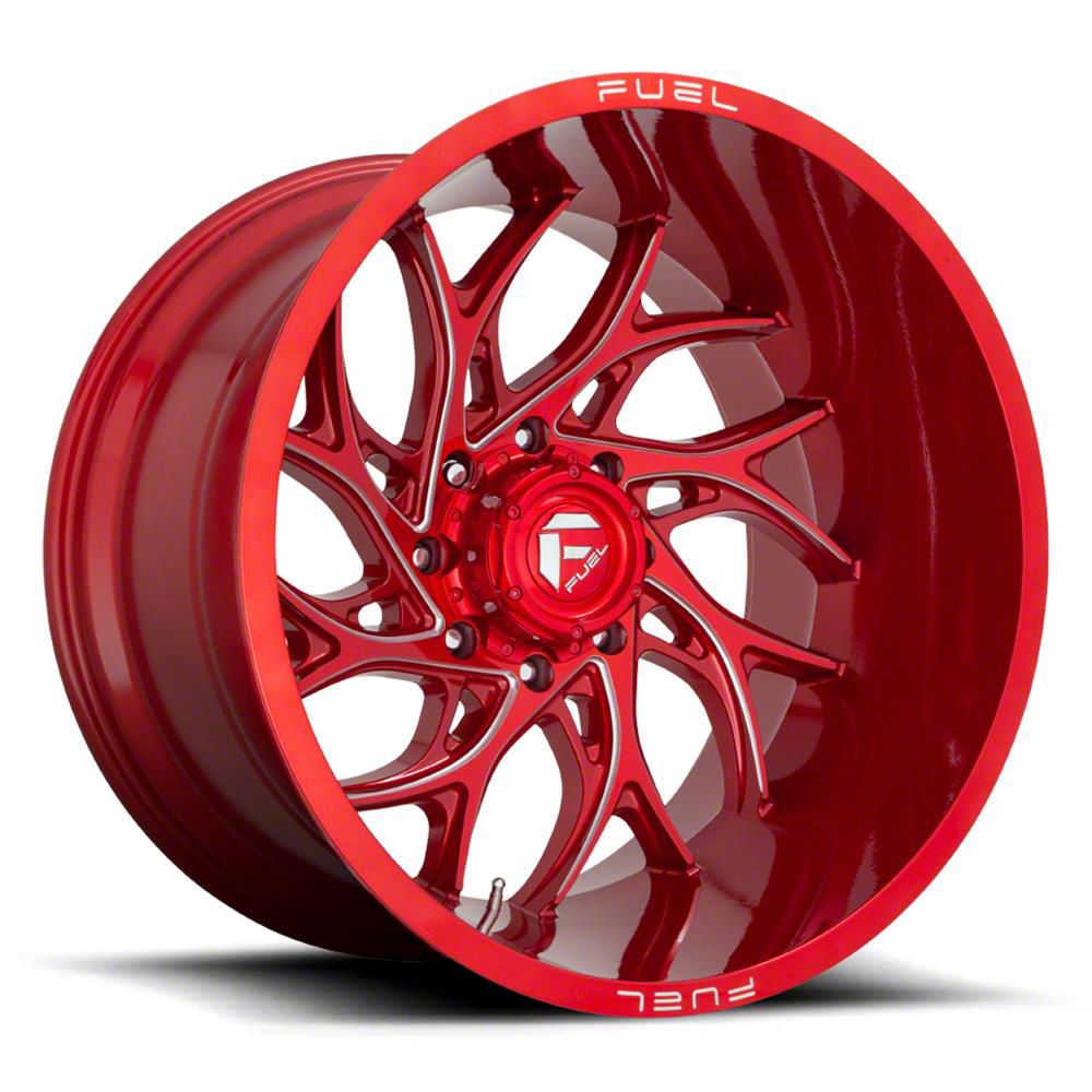 Fuel Wheels Toyota 4-Runner Runner Candy Red Milled 6-Lug Wheel; 24x12 ...