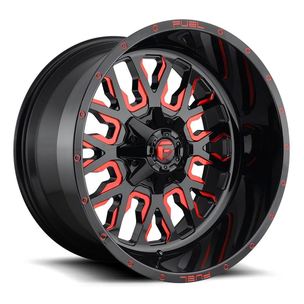 Fuel Wheels Toyota 4-Runner Stroke Gloss Black Red Tinted Clear 6-Lug ...