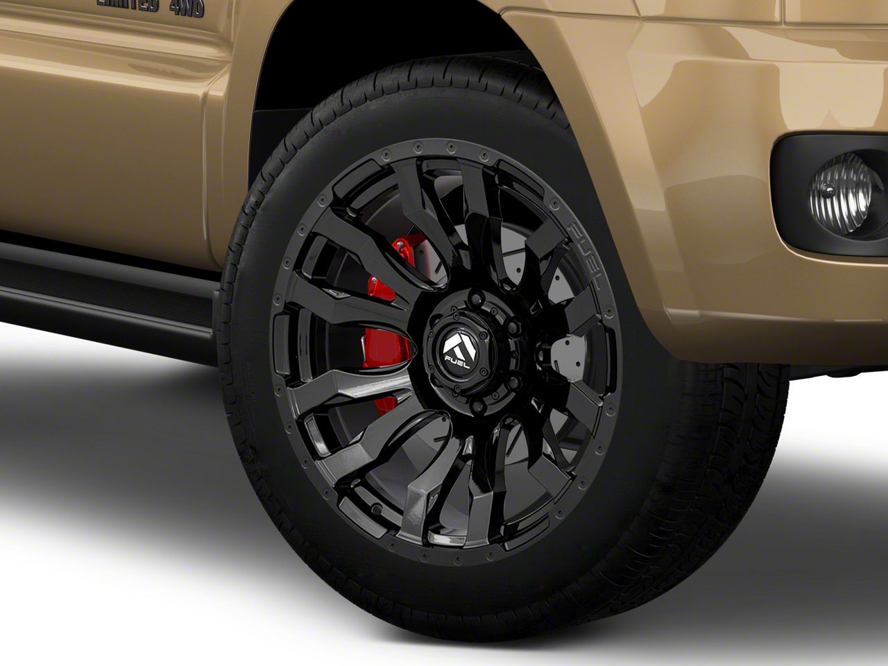 Fuel Wheels Toyota 4-Runner Blitz Gloss Black 6-Lug Wheel; 20x10; -18mm ...