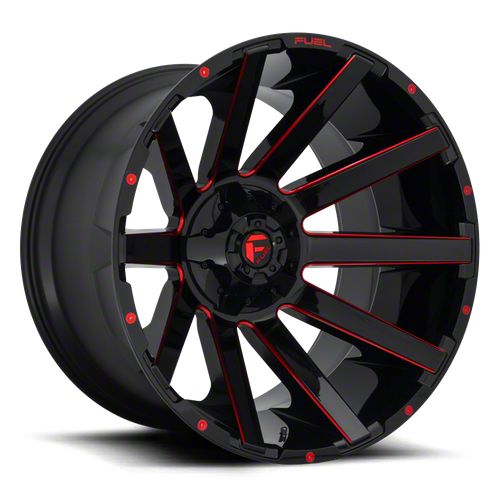 Fuel Wheels Toyota 4-Runner Contra Gloss Black Red Tinted Clear 6-Lug ...