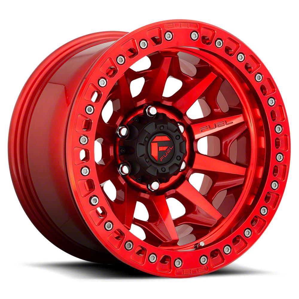 Fuel Wheels Toyota 4-Runner Covert Beadlock Candy Red 6-Lug Wheel; 17x9 ...