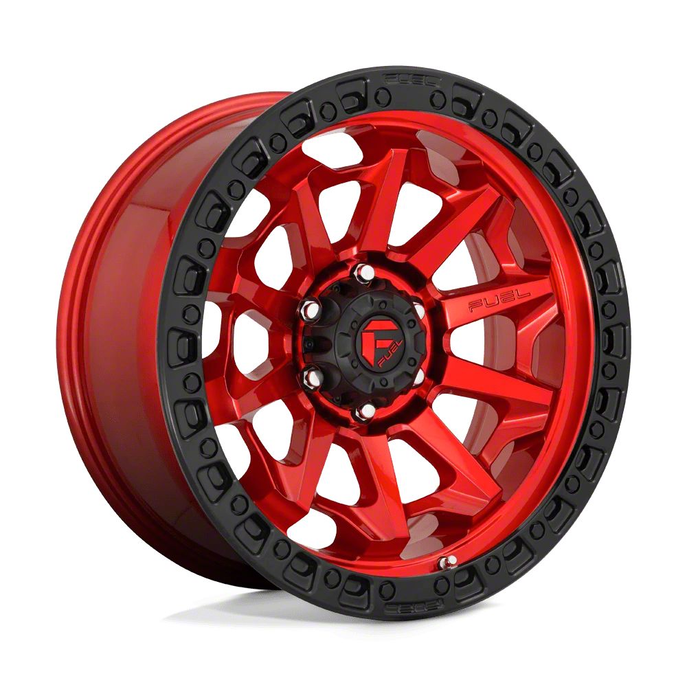 Fuel Wheels Toyota 4-Runner Covert Candy Red with Black Bead Ring 6-Lug ...