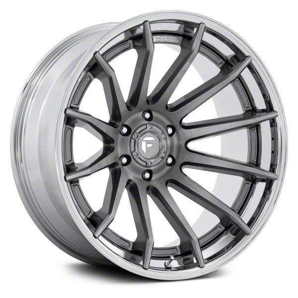 Fuel Wheels Toyota 4-Runner Fusion Forged Burn Platinum with Chrome Lip ...