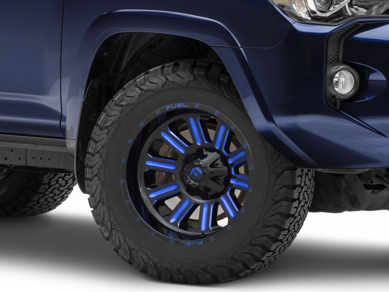 Fuel Wheels Toyota 4-Runner Hardline Gloss Black with Blue Tinted Clear ...