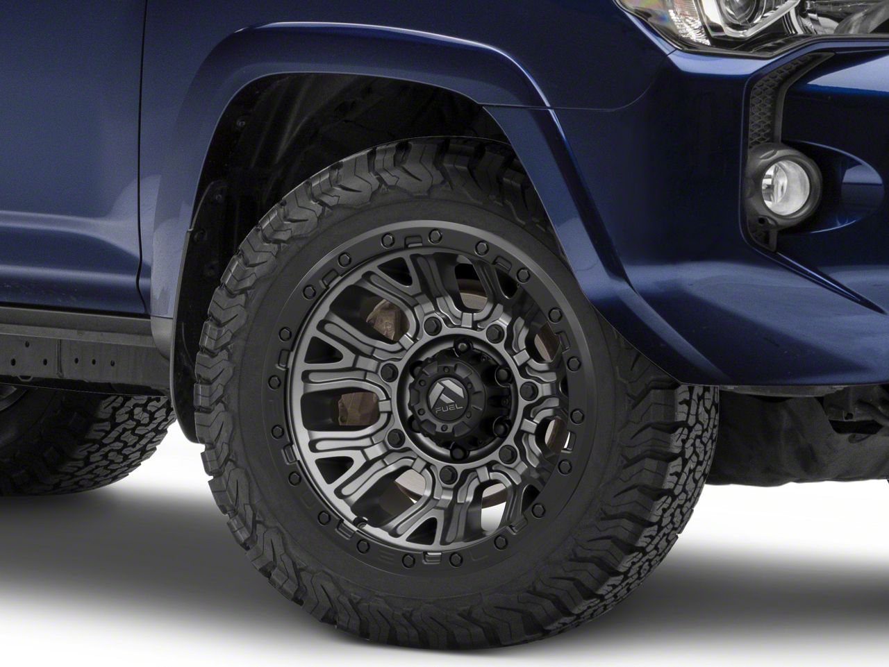 Fuel Wheels Toyota 4-Runner Traction Matte Gunmetal with Black Ring 6 ...
