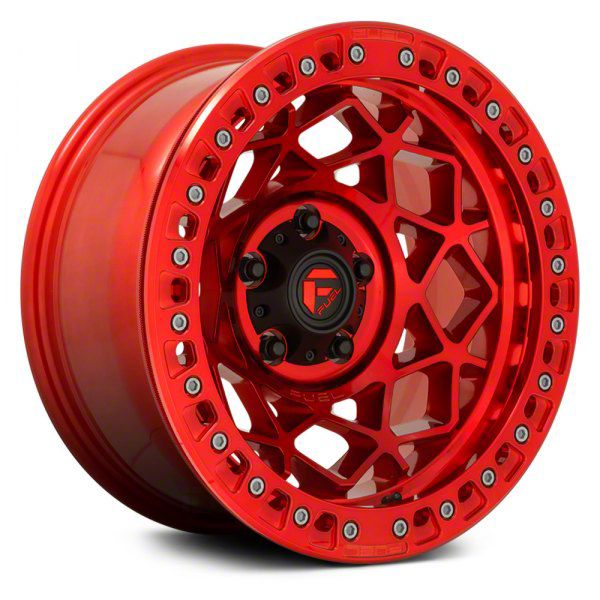 Fuel Wheels Toyota 4-Runner Unit Beadlock Candy Red 6-Lug Wheel; 17x9 ...