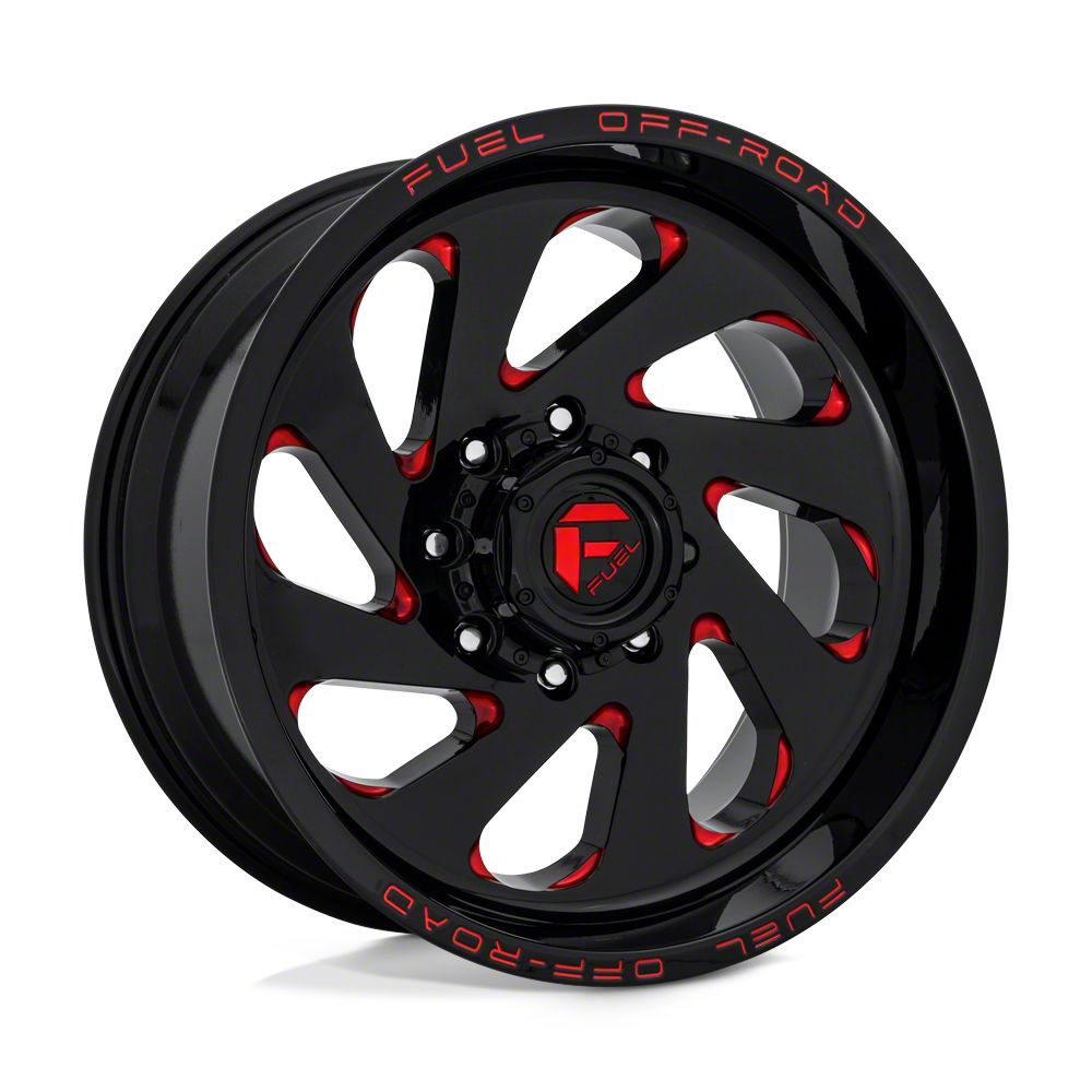 Fuel Wheels Toyota 4-Runner Vortex Gloss Black with Red Tinted Clear 6 ...