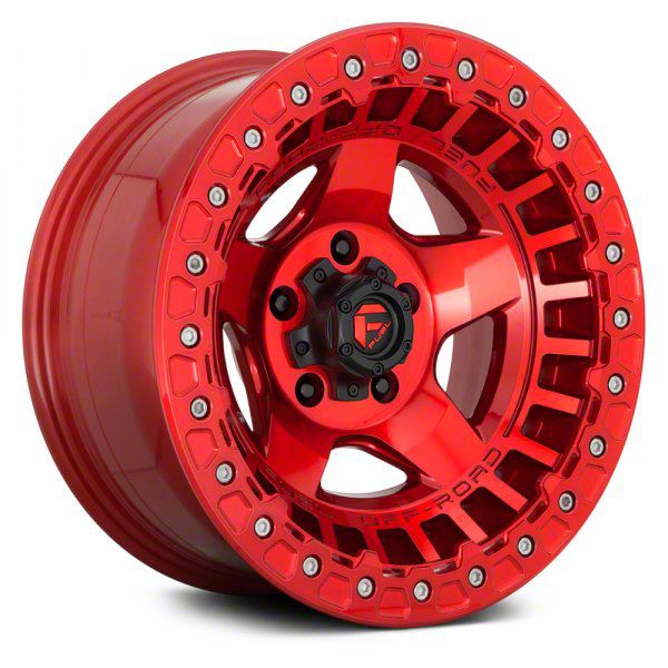 Fuel Wheels Toyota 4-Runner Warp Beadlock Candy Red 6-Lug Wheel; 17x9 ...