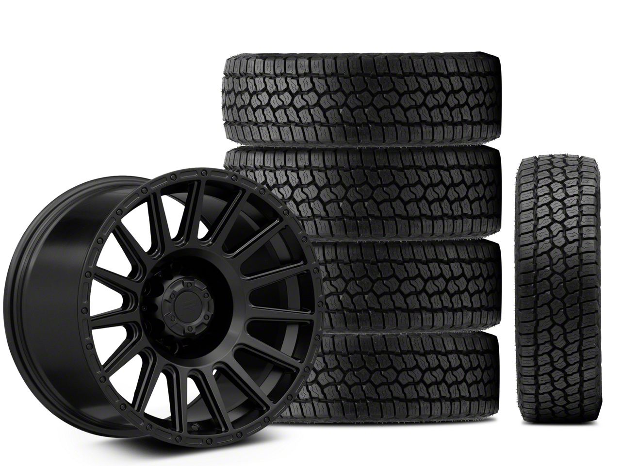 Bronco 17x9 Rovos Wheels Bara & 33in Milestar All-Terrain Patagonia AT ...