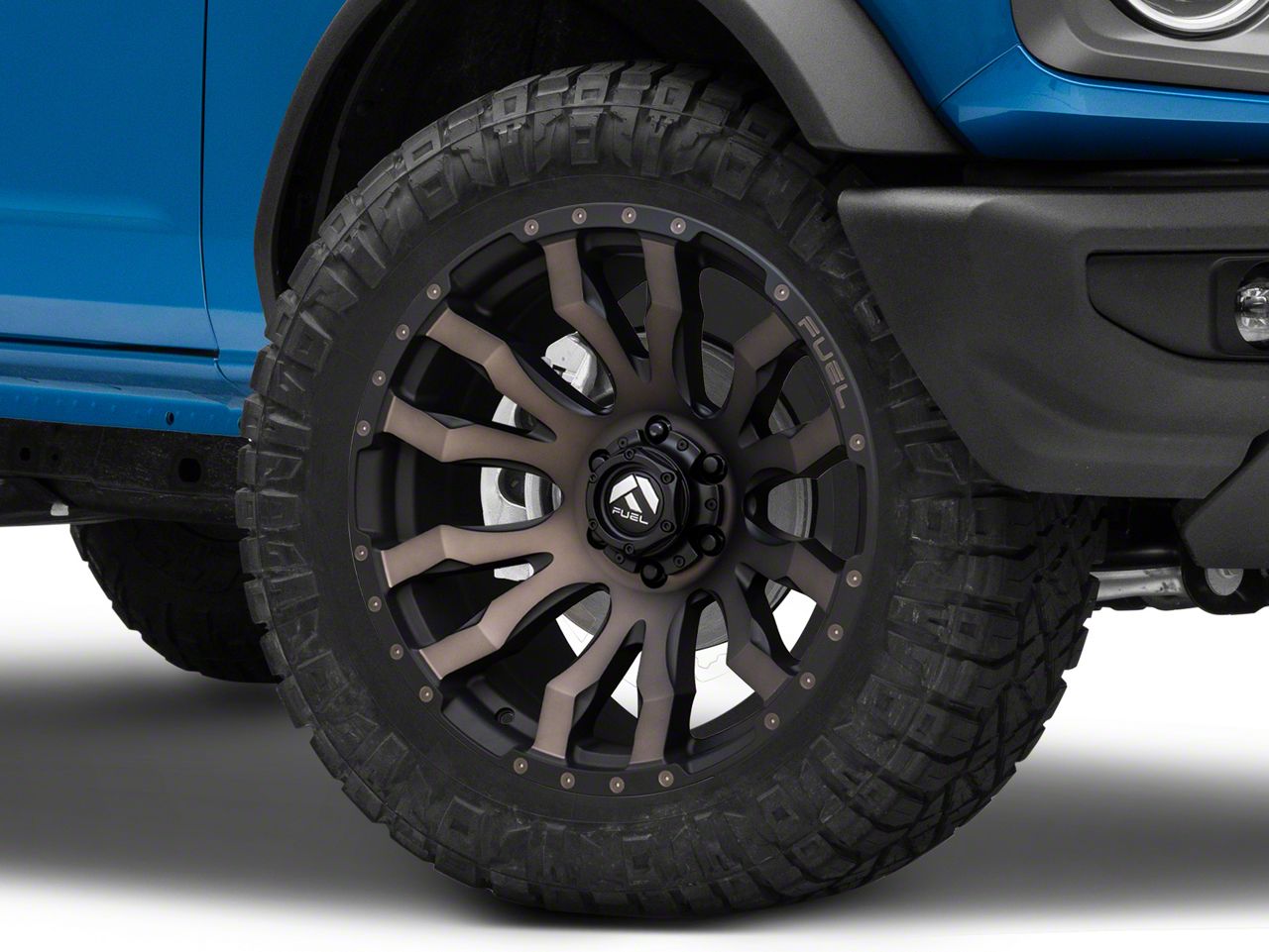 Fuel Wheels Bronco Blitz Matte Black with Double Dark Tint 6-Lug Wheel ...