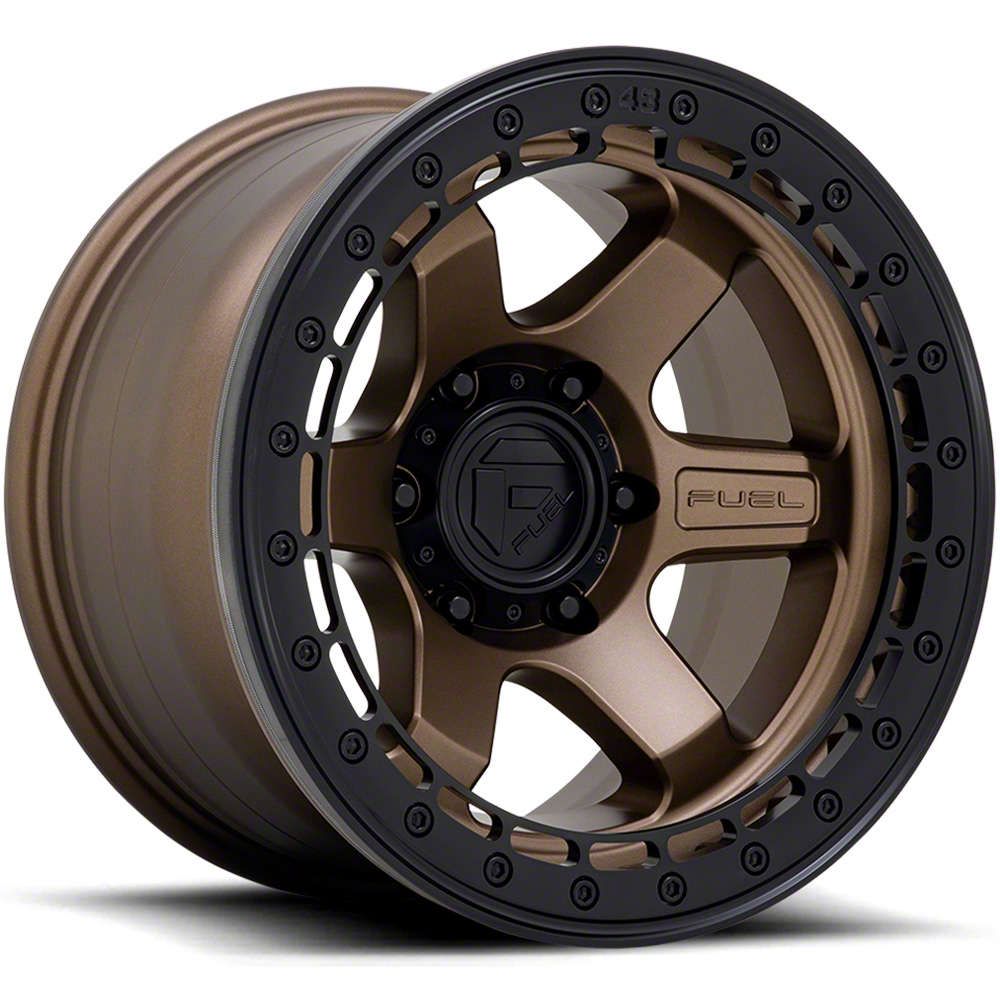 Fuel Wheels Bronco Block Beadlock Matte Bronze 6-Lug Wheel; 17x8.5; 0mm ...