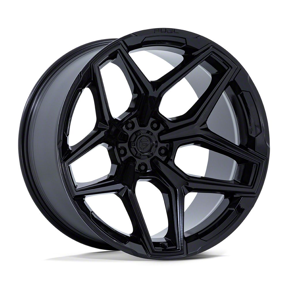 Fuel Wheels Bronco Flux Gloss Black 6-Lug Wheel; 22x10; -18mm Offset ...