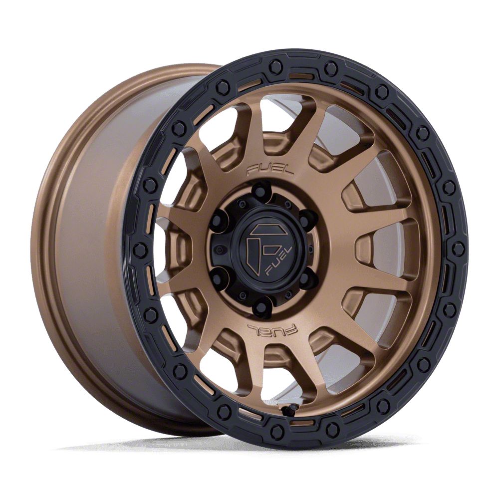 Fuel Wheels Bronco Fortress Matte Bronze with Gloss Black Lip 6-Lug ...
