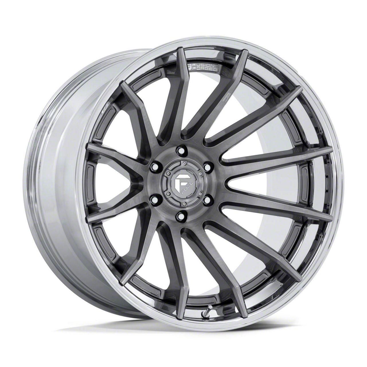 Fuel Wheels Bronco Fusion Forged Burn Platinum with Chrome Lip 6-Lug ...