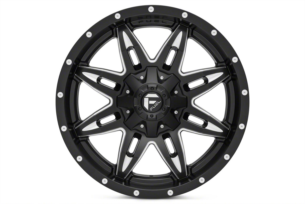 Fuel Wheels Bronco Lethal Satin Black Milled 6-Lug Wheel; 20x9; 20mm ...