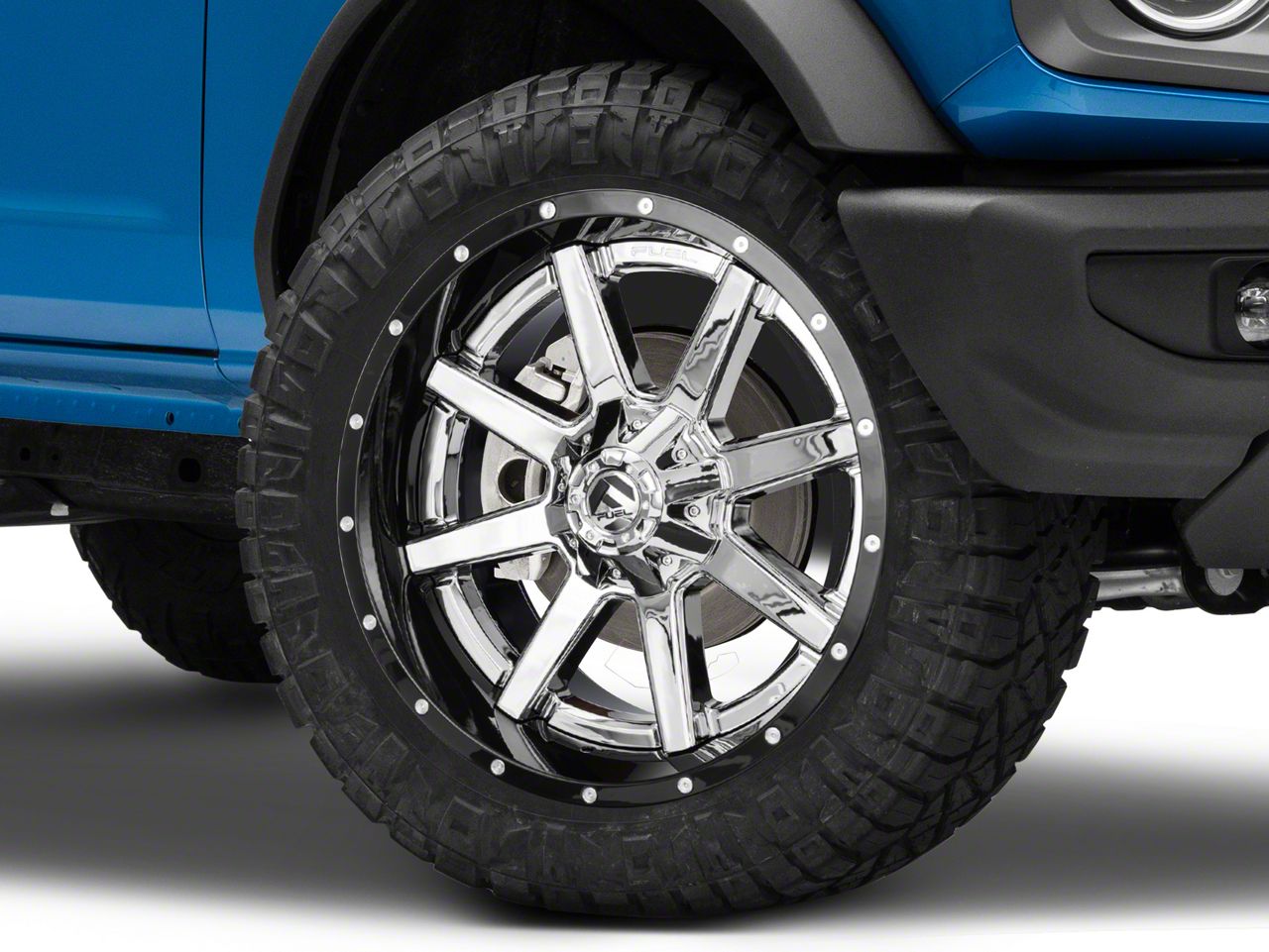 Fuel Wheels Bronco Maverick Chrome with Gloss Black Lip 6-Lug Wheel ...