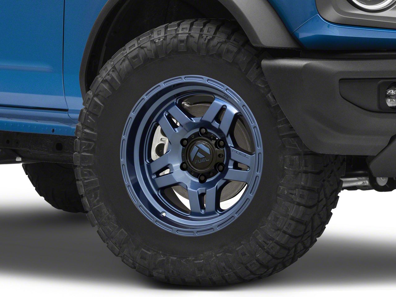Fuel Wheels Bronco Oxide Dark Blue 6-Lug Wheel; 17x8.5; 1mm Offset ...