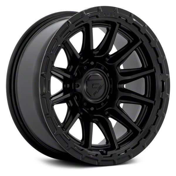 Fuel Wheels Bronco Piston Blackout 6-Lug Wheel; 20x10; -18mm Offset ...
