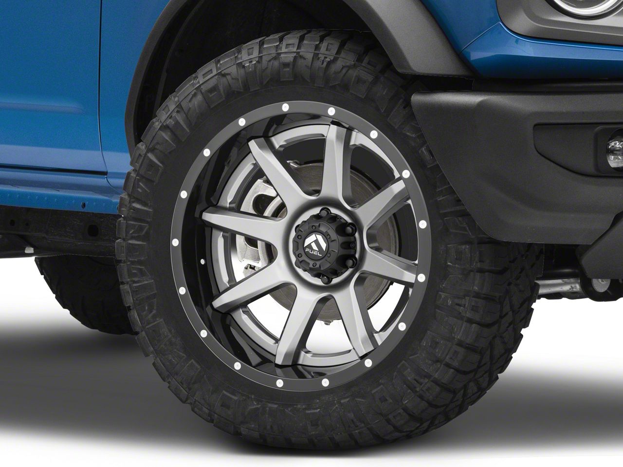 Fuel Wheels Bronco Rampage Gun Metal 6-Lug Wheel; 20x10; -19mm Offset ...