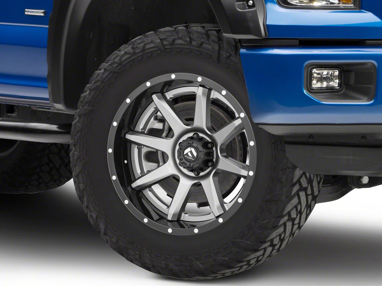 Fuel Wheels Bronco Rampage Gun Metal 6-Lug Wheel; 20x10; -19mm Offset ...