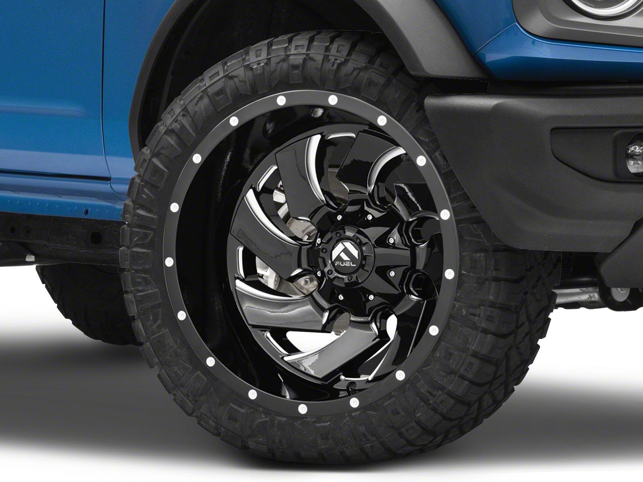 Fuel Wheels Bronco Cleaver Gloss Black Milled 6-Lug Wheel; 22x10; -18mm ...