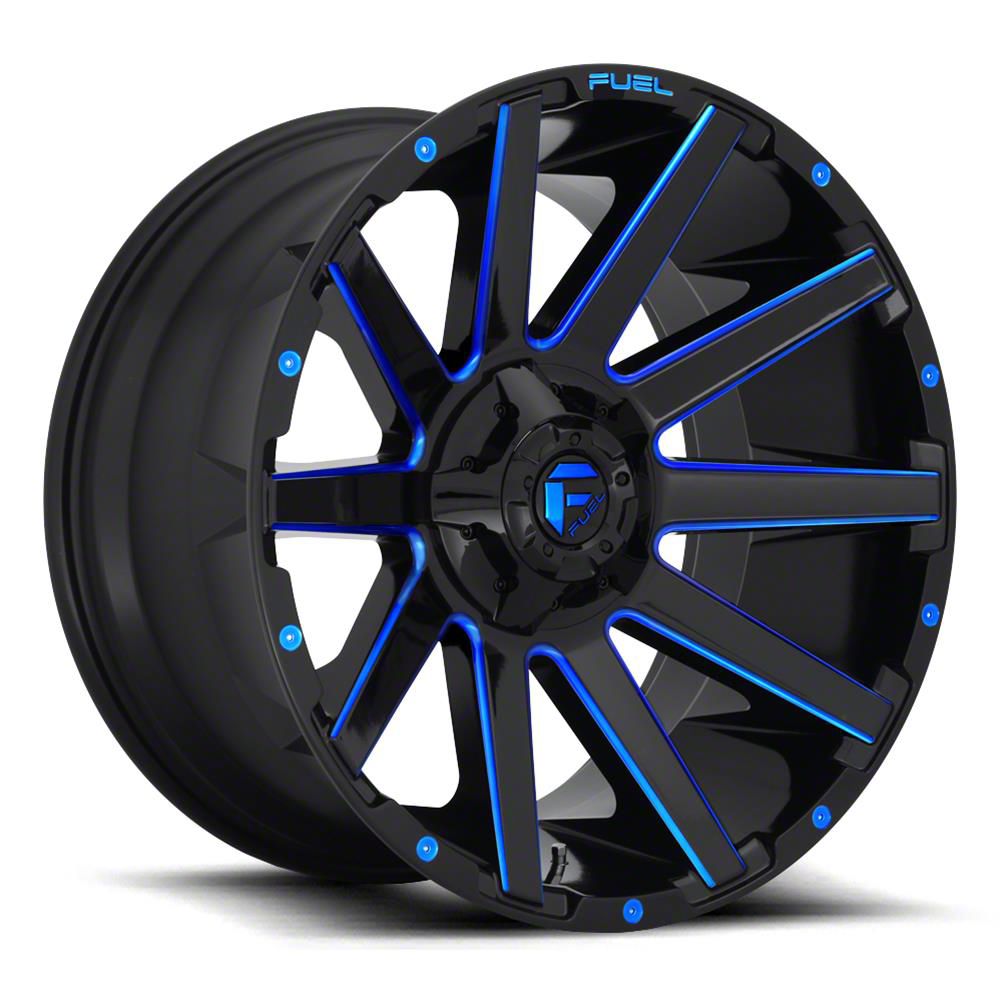 Fuel Wheels Bronco Contra Gloss Black with Blue Tint Clear 6-Lug Wheel ...